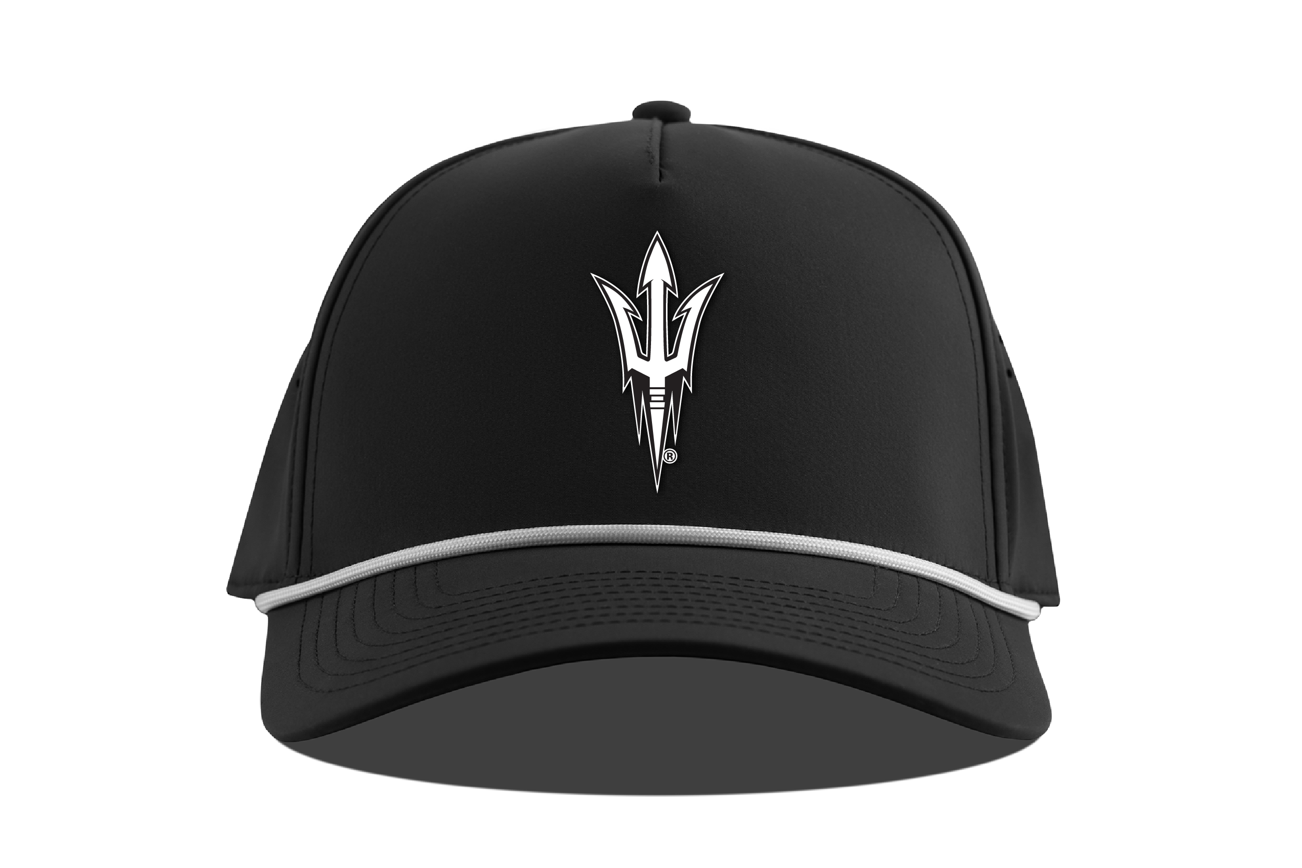 ASU Curved Rope 5-panel Fork Outline Hat B/W – Cactus Sports