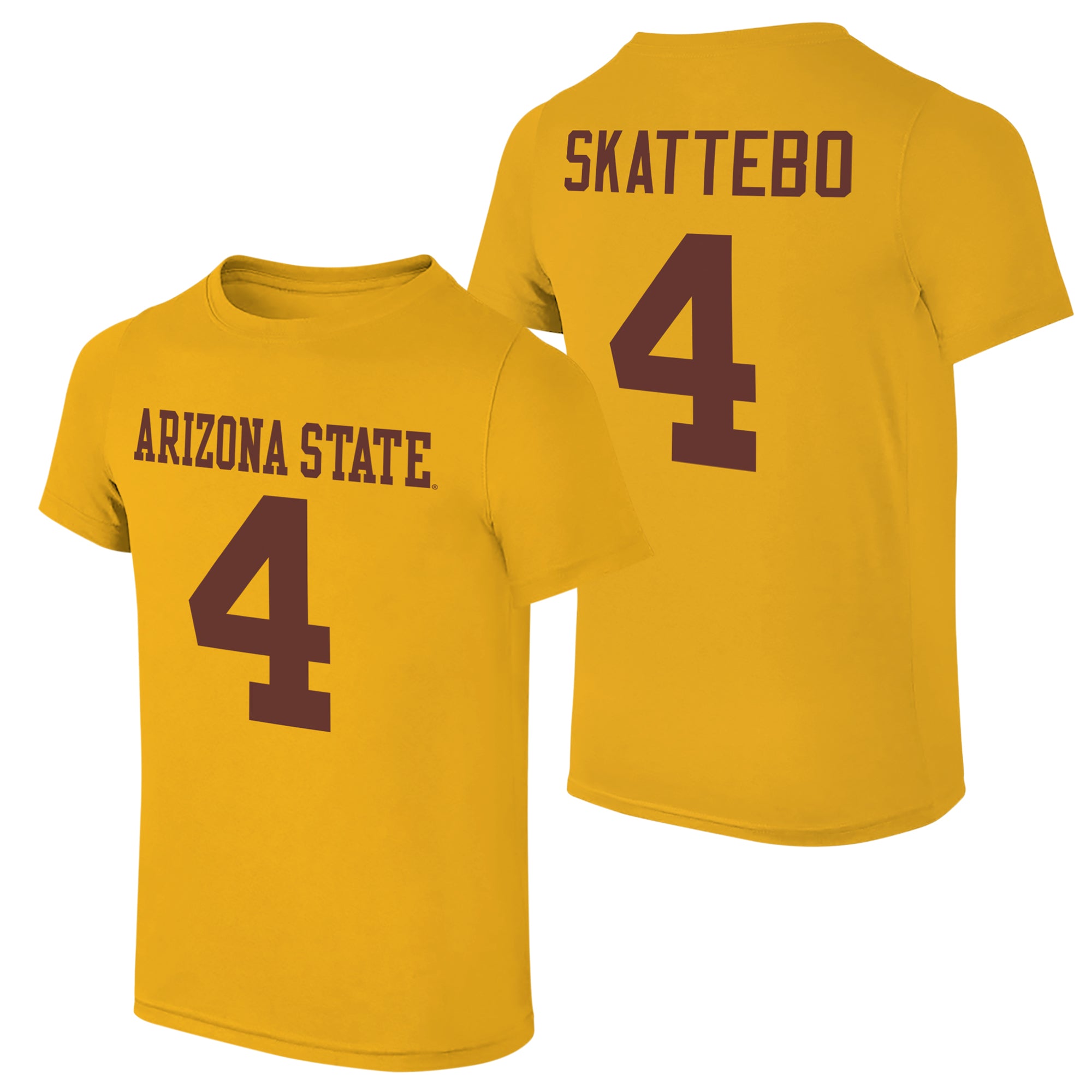 ASU Skattebo N/N Youth Tee GLD – Cactus Sports