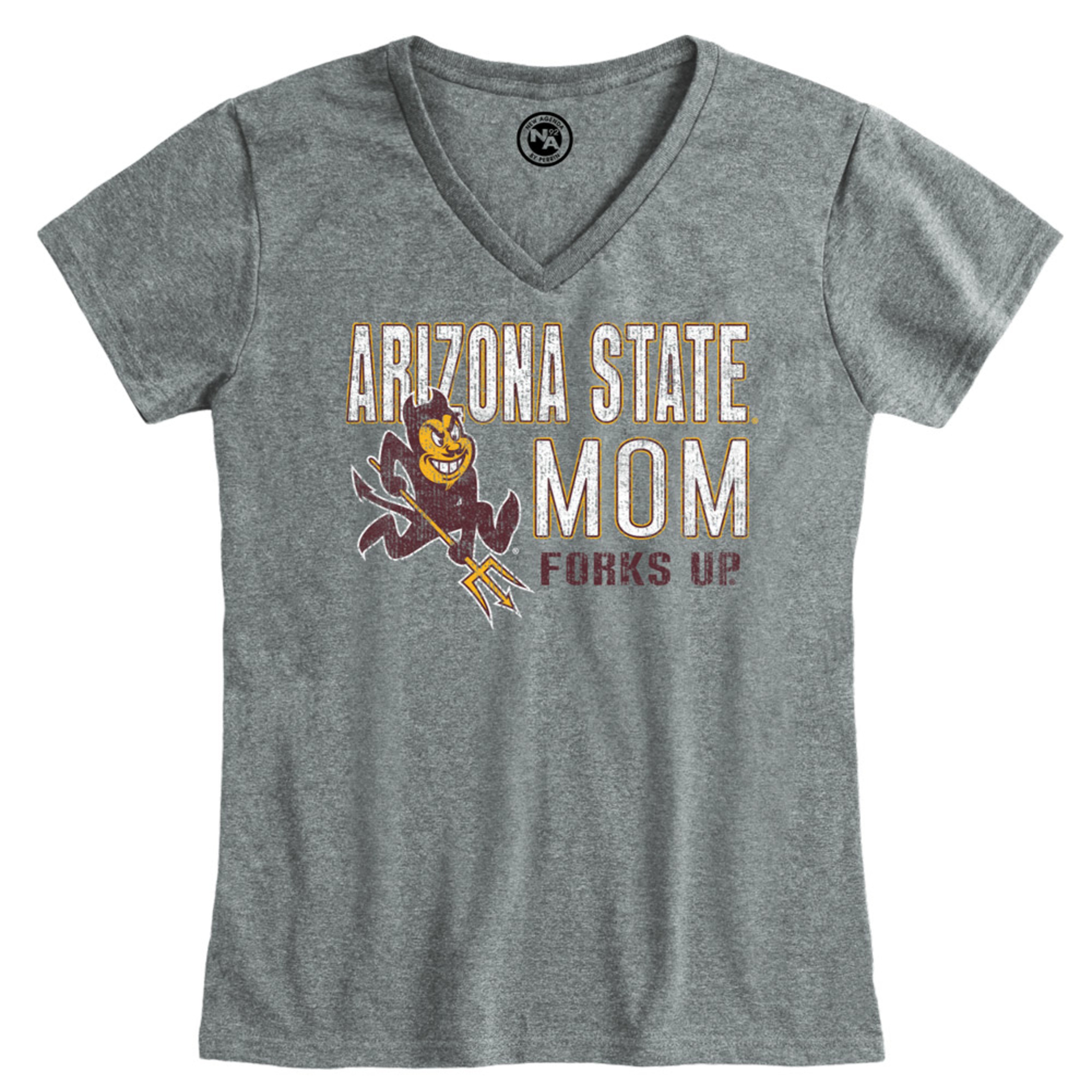 ASU Mom NA V-neck Tee GRA – Cactus Sports